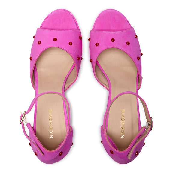 Bon Bon Platform - Pink & Red – Nicki Hoyne