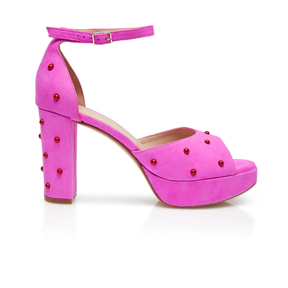 Bon Bon Platform - Pink & Red – Nicki Hoyne
